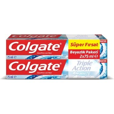 Colgate Triple Action Extra White Diş Macunu 75 ml - 2 Adet Fiyatı 245 ...